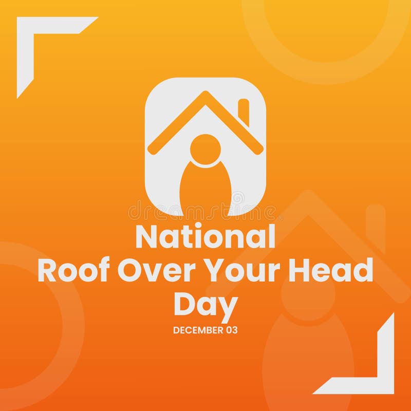 Poster National Roof Over Your Head Day Stock Vector - Illustration of ...