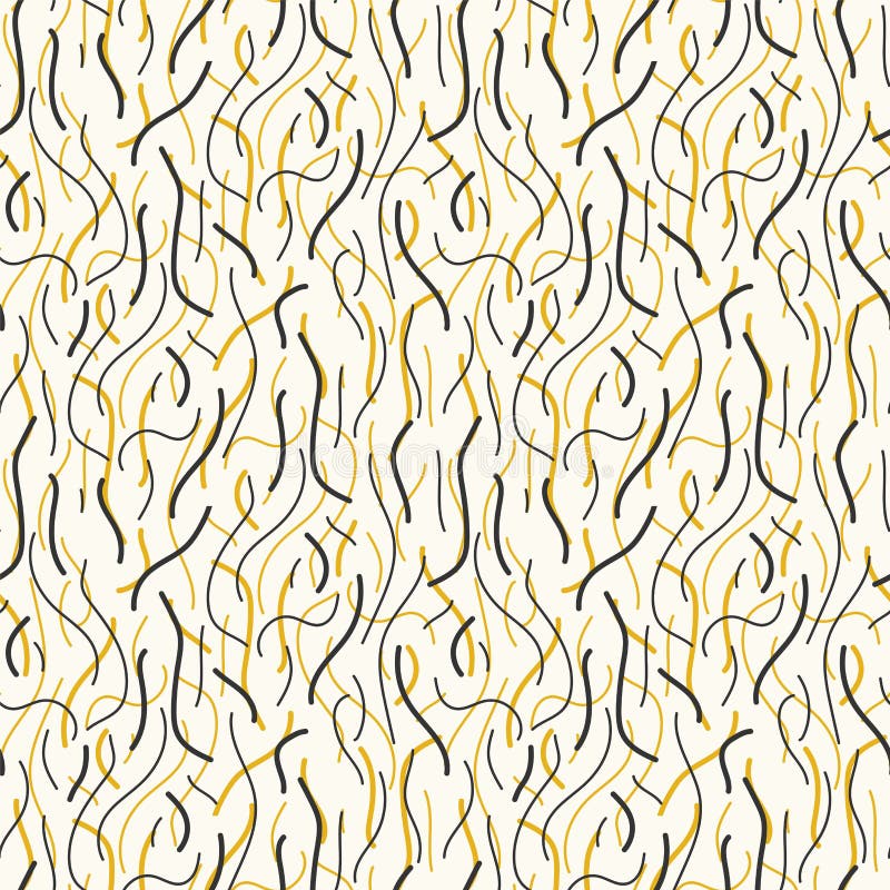 Abstract Simple Seamless Pattern with Wave Lines Stock Vector ...