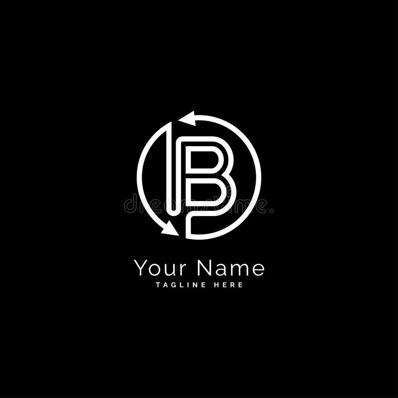 Letter B Logo Vector Design Template, Round Shape Image with Alphabet B ...