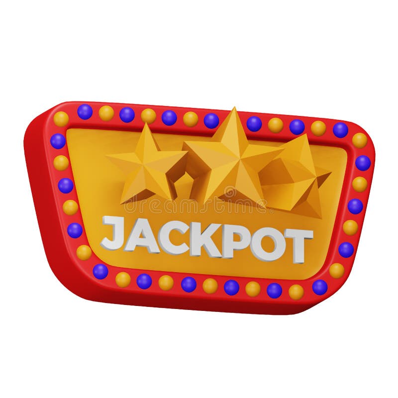 Casino Jackpot 3d Rendering Isometric Icon. Stock Vector - Illustration ...