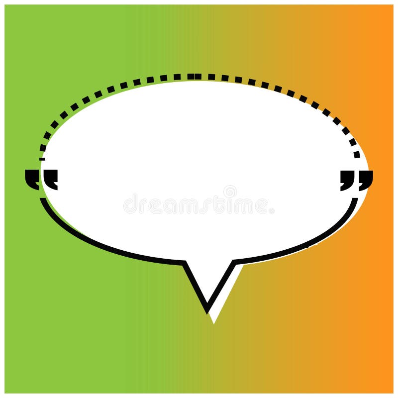 Quote icon Speech bubbles, stock illustration. Illustration of mention ...