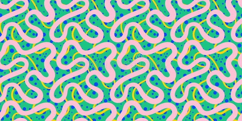 Abstract Colorful Neon Print Seamless Pattern Illustration Stock Vector ...