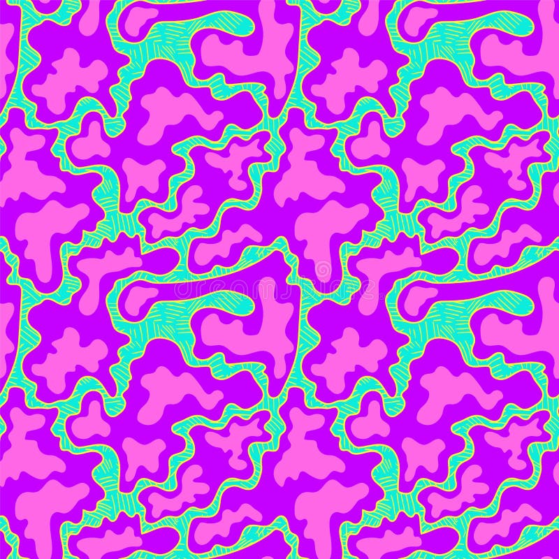 Abstract Urban Colorful Pattern with Curved Geometry Elements and ...