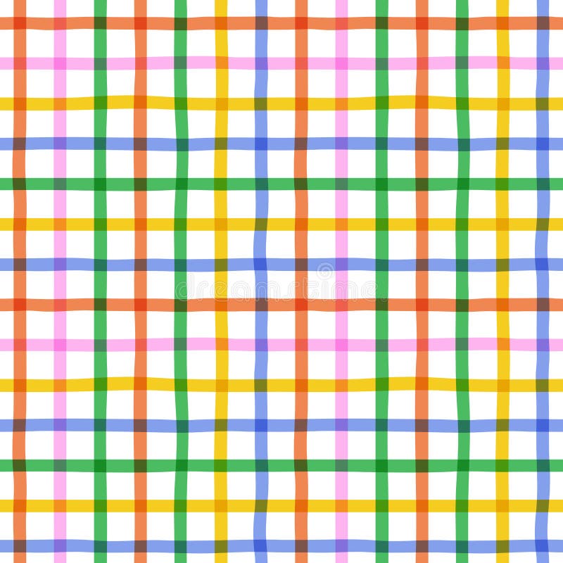 Colorful Geometric Grid Line Seamless Pattern Stock Vector ...