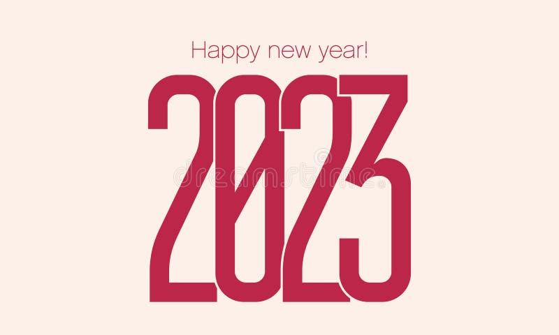2023 Lettering for New Year Eve Wallpaper Stock Vector - Illustration ...