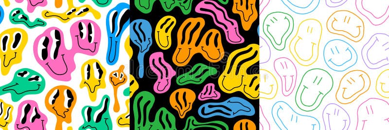 Trippy Smiley Face Wallpaper Stock Illustrations – 627 Trippy Smiley ...