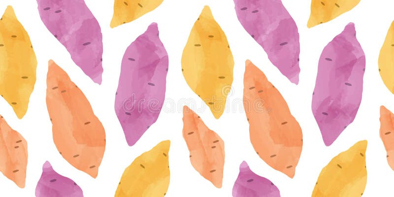 Sweet Potato Watercolor Stock Illustrations – 168 Sweet Potato ...