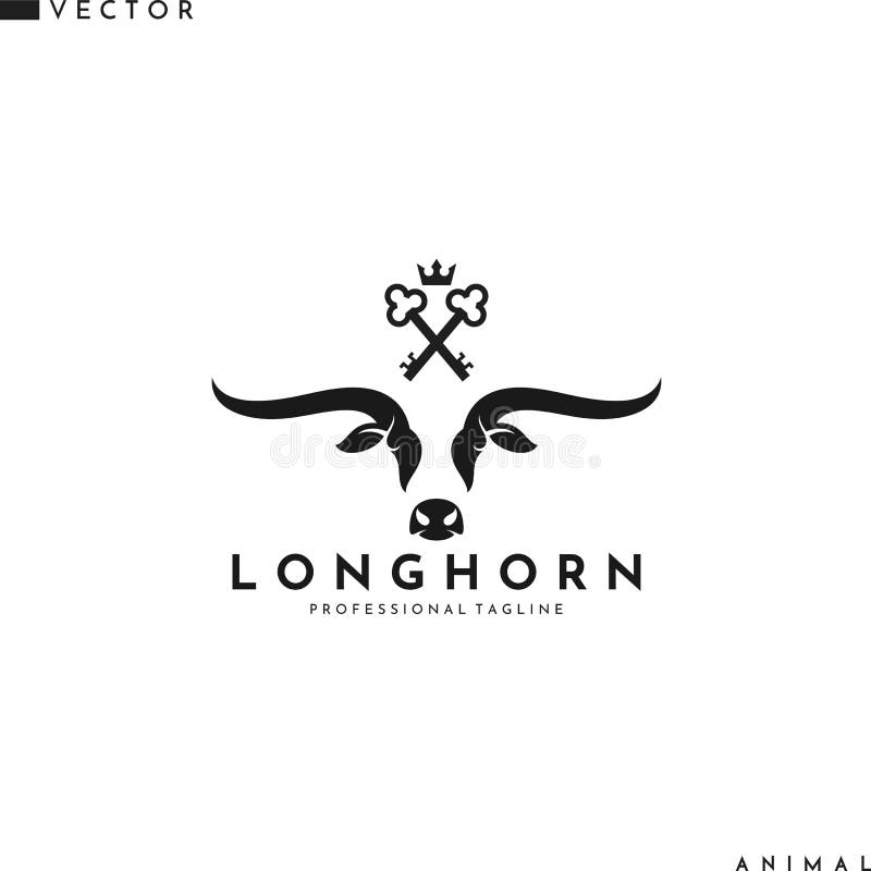 Texas Longhorn Bull. Logo. Symbol of New Year 2021 Stock Vector ...