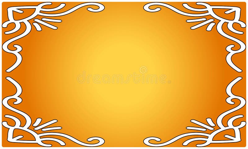 Gold Frame Beautiful Simple Golden Design Stock Illustration ...