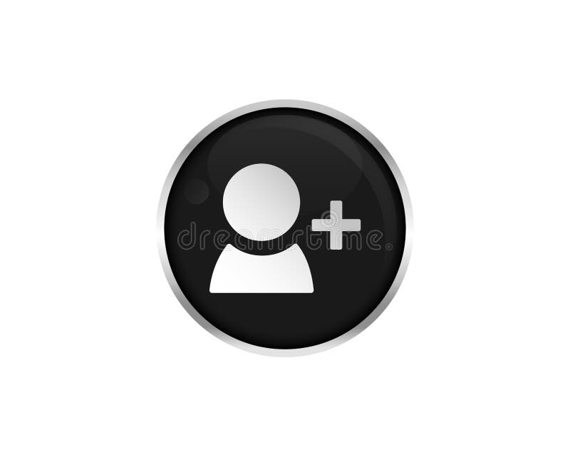 Web Add User Account Icon Man Icon Add User Login Symbol Stock ...