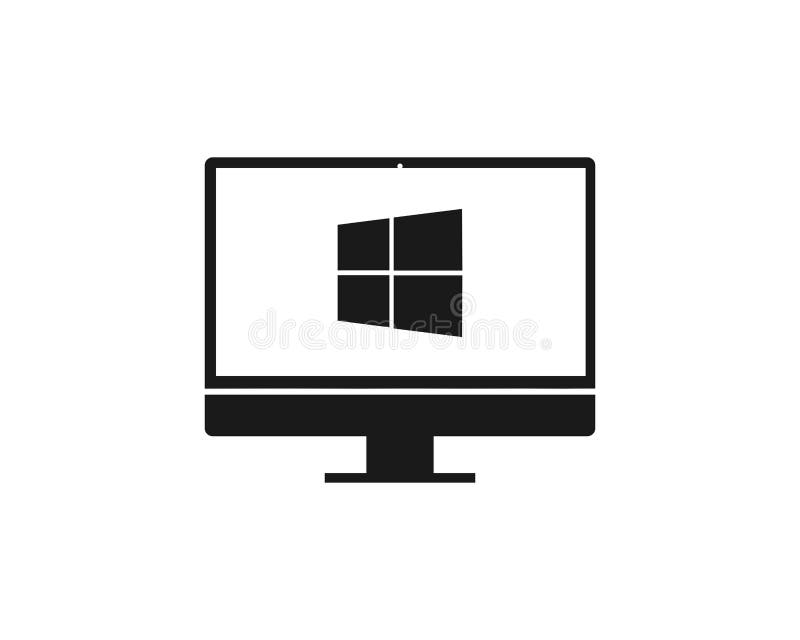 Vector LCD Icon - Display Icon - TV Mock-up Illustration Editorial ...