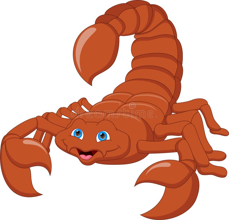 Cute scorpion cartoon stock vector. Illustration of icon - 264711523