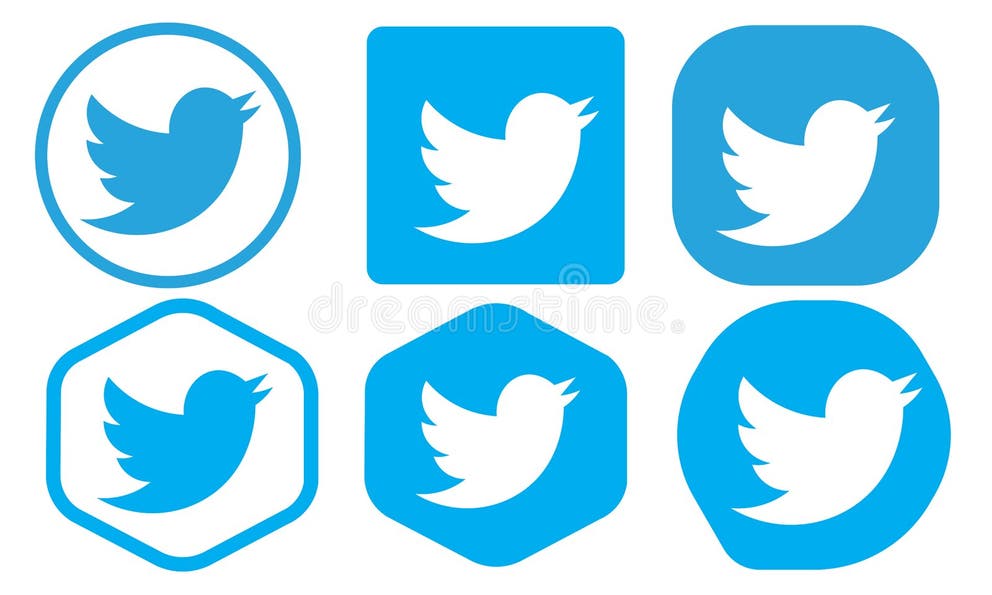 Twitter Birds Icon, Twitter Logo Birds Vector Icon Pack EPS Editorial ...