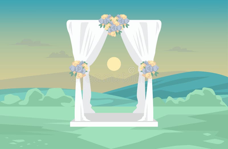 Wedding Arch Decorations Stock Illustrations – 1,860 Wedding Arch ...