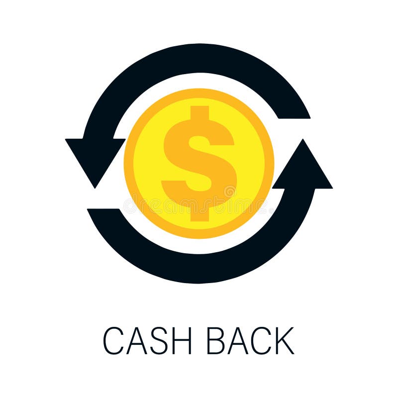 The Concept of the Cash Back Loyalty Program. Cash Back Logo Template ...