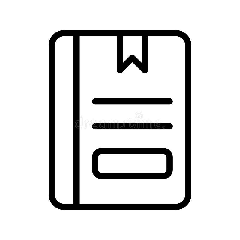 Notebook line style icon stock vector. Illustration of design - 265503836