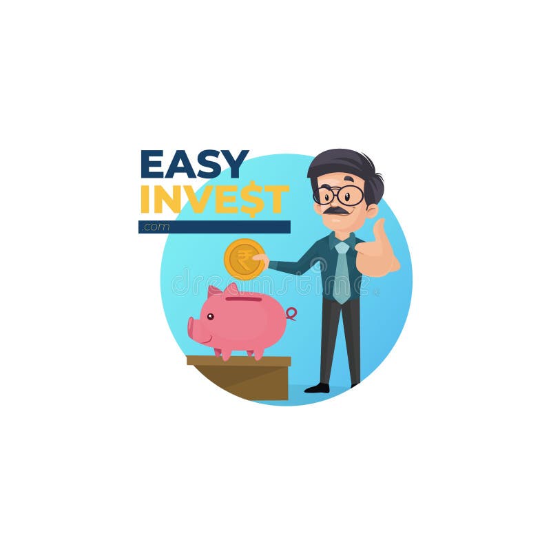 Easy Invest Indian Vector Mascot Logo Stock Vector - Illustration of ...