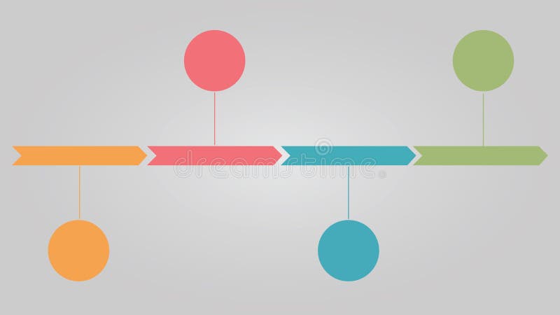 Work Cycle Timeline Presentation Icon for Business Stock Illustration ...