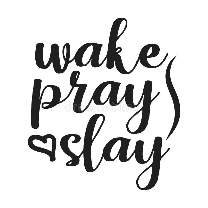 Wake Pray Slay Typography T-shirts Design, Tee Print, T-shirt Design ...
