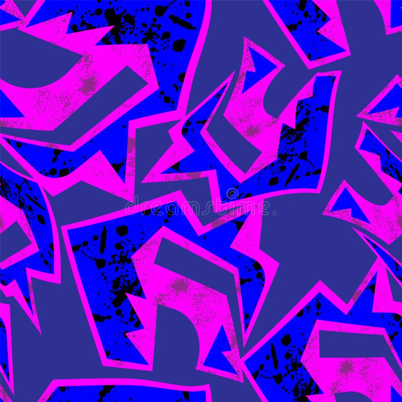 Abstract Urban Colorful Pattern with Curved Geometry Elements and ...