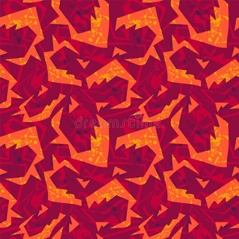 Abstract Urban Colorful Pattern with Curved Geometry Elements and ...