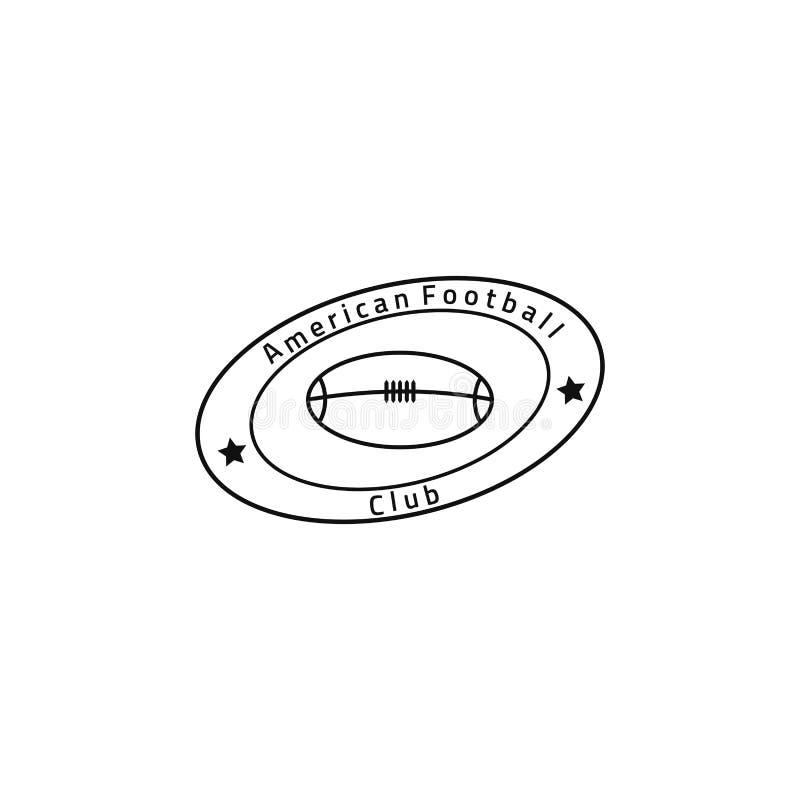 Rugby Team Emblem Logo from Lines Stock Vector - Illustration of play ...