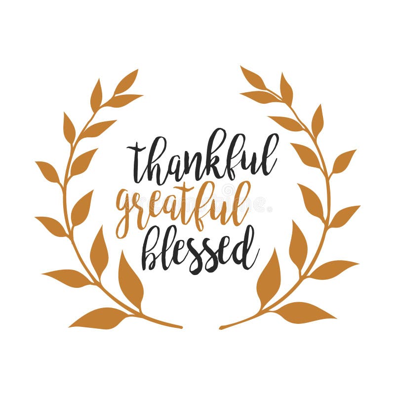 Thankful Grateful Blessed Typography T-shirts Design, Tee Print, T ...