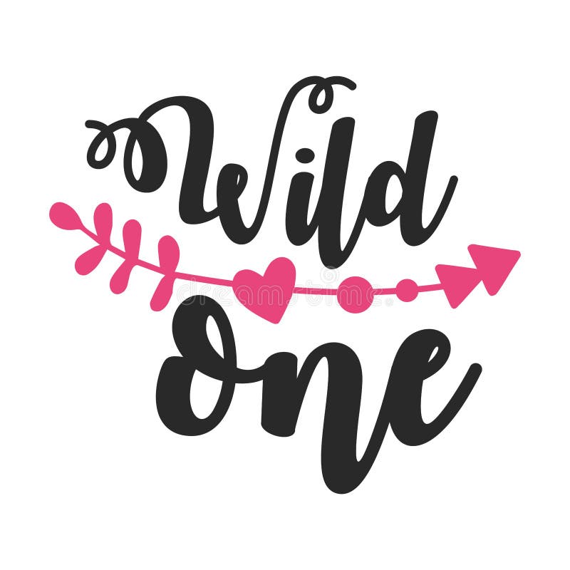 Wild One Typography T-shirts Design, Tee Print, T-shirt Design Stock ...