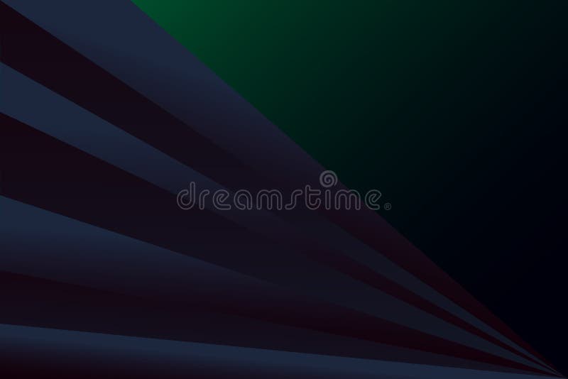 Abstract Deep Green Background with Blue and Black Elements, Vector ...