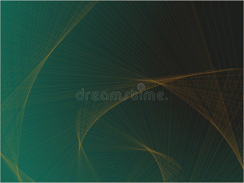 Abstract Green Background with Curved Lines and Waves. Web Design Stock ...