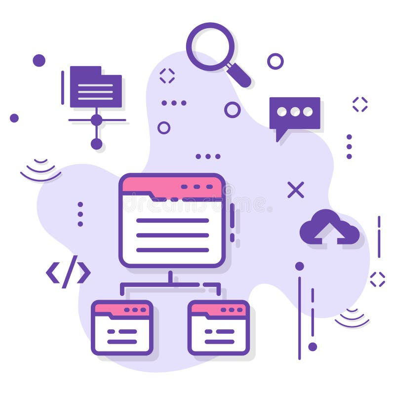 Search Engine Optimization or Off-site Links Stock Illustration ...