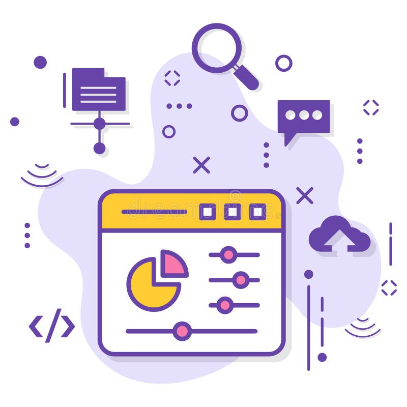 Web Hosting Panel stock vector. Illustration of computer - 16984040