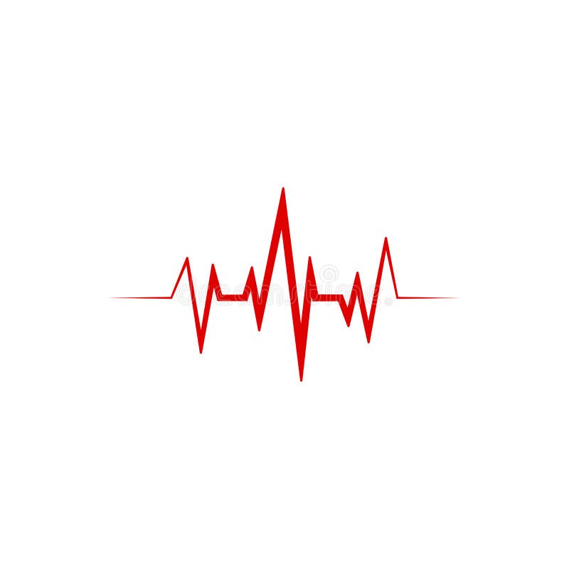 Heart rhythm vector icon stock vector. Illustration of rhythm - 267961403