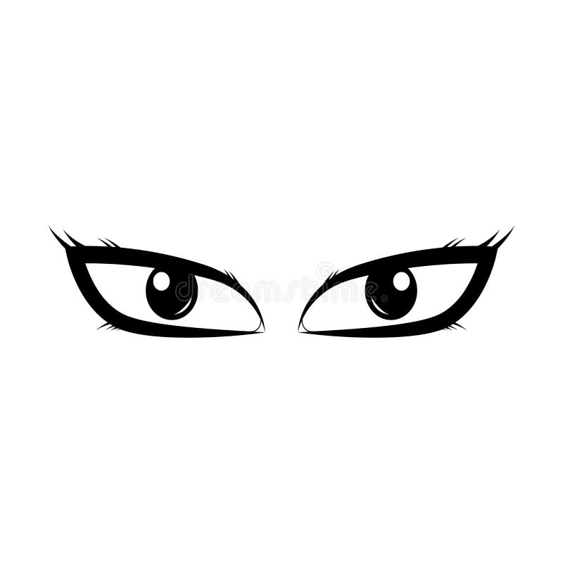 Pair of eyes vector icon stock vector. Illustration of concept - 268060462