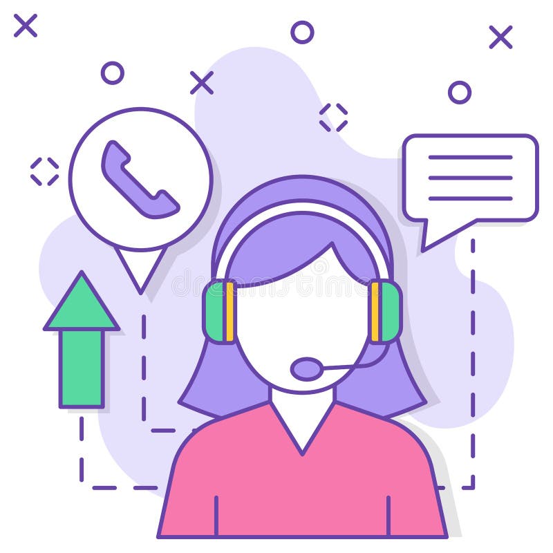 Outbound Call Center Stock Illustrations – 154 Outbound Call Center ...