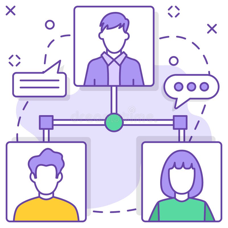 Tech People Conference Vector Design, Remote Team Management Concept ...