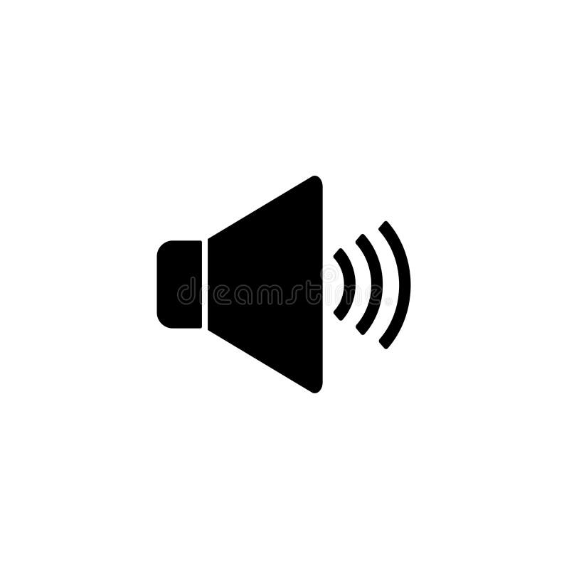 No music vector icon stock vector. Illustration of speaker - 267960738