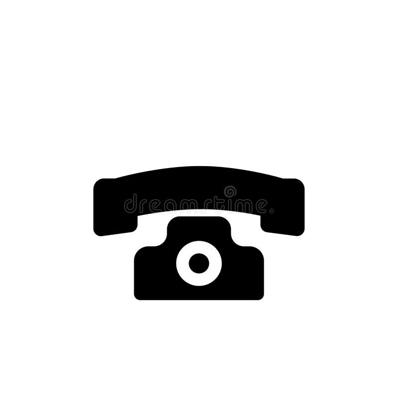 Phone Icon Vector Telephone Stock Vector - Illustration of flat ...