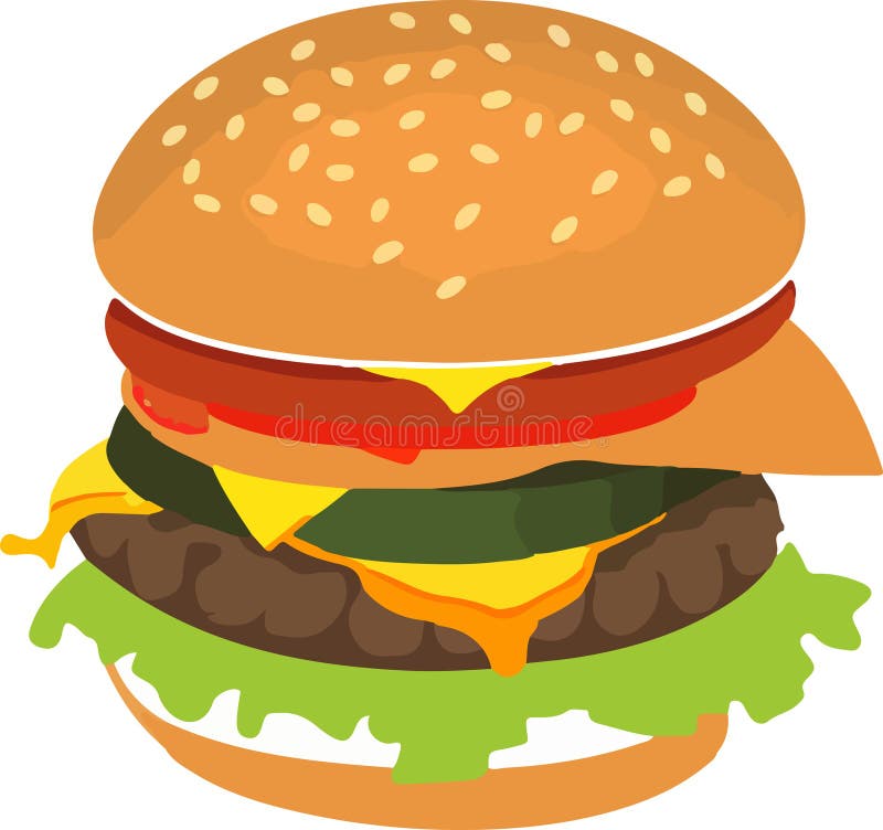 Complete Cheeseburger Lunch Stock Illustrations – 37 Complete ...