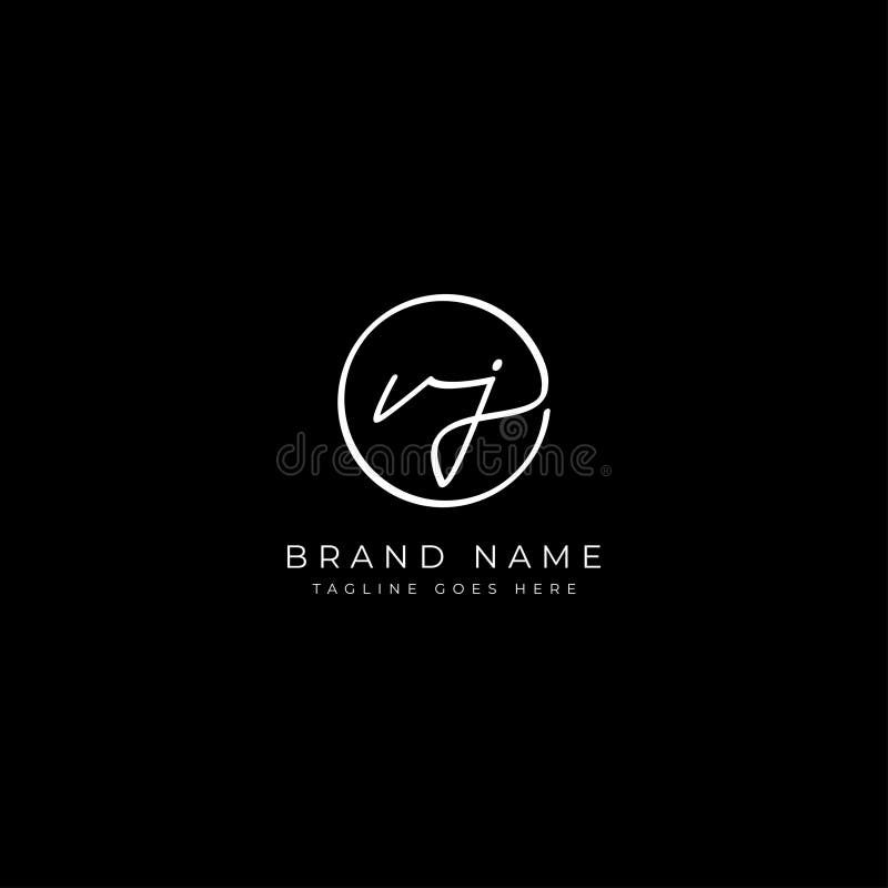 V, J, VJ Initial Letter Handwritten and Signature Vector Logo. Business ...