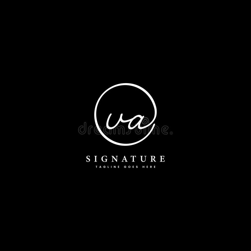 U, a, UA Initial Letter Handwritten and Signature Vector Logo. Business ...