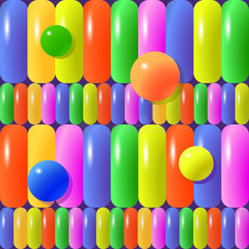 Seamless Childish Pattern. Vector Graphics Stock Vector - Illustration ...