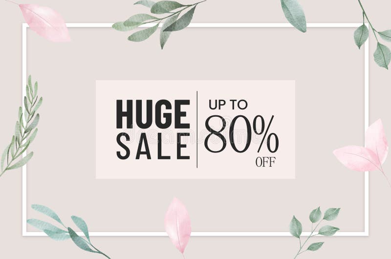 Floral Sale Banner Design for Social Media, Mobile, Shopping Ads ...