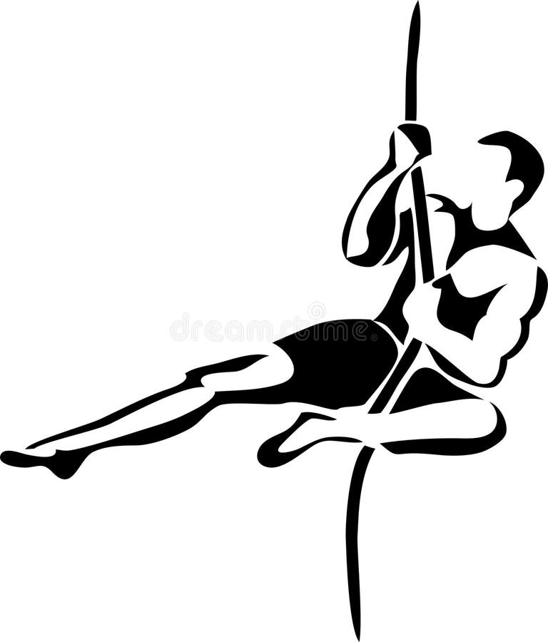 Rope Climbing - Indoor Sport Vector Stock Vector - Illustration of ...