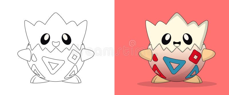 Togepi from pokemon. stock vector. Illustration of games - 270554555