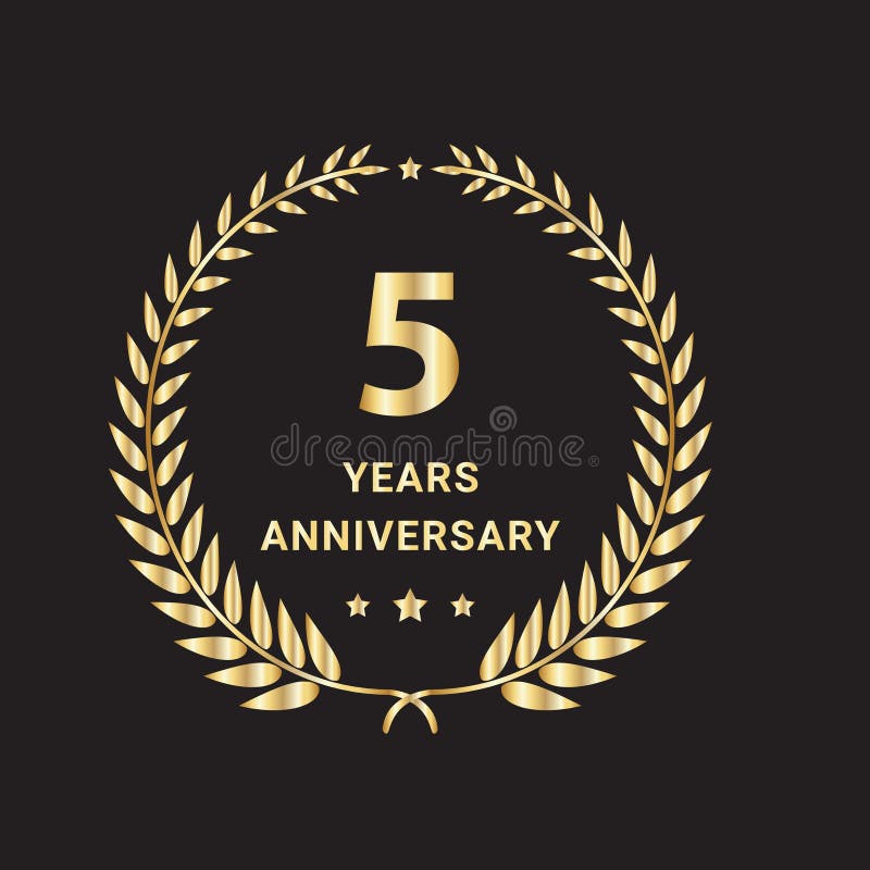 5th Years Anniversary Logo, Icon and Vector Design. 5 Years Anniversary ...