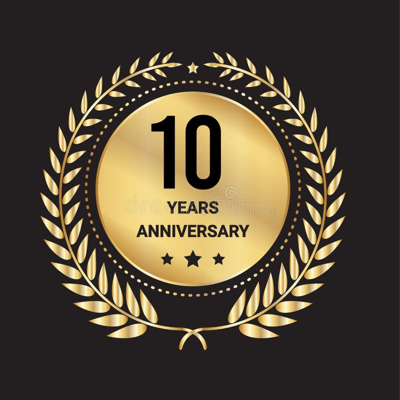 10th Years Anniversary Logo, Icon and Vector Design. 10 Years ...