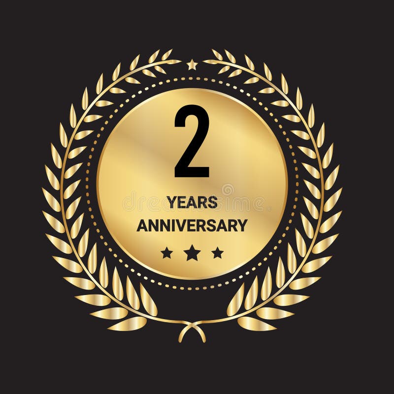 2nd Years Anniversary Logo, Icon and Vector Design. 2 Years Anniversary ...