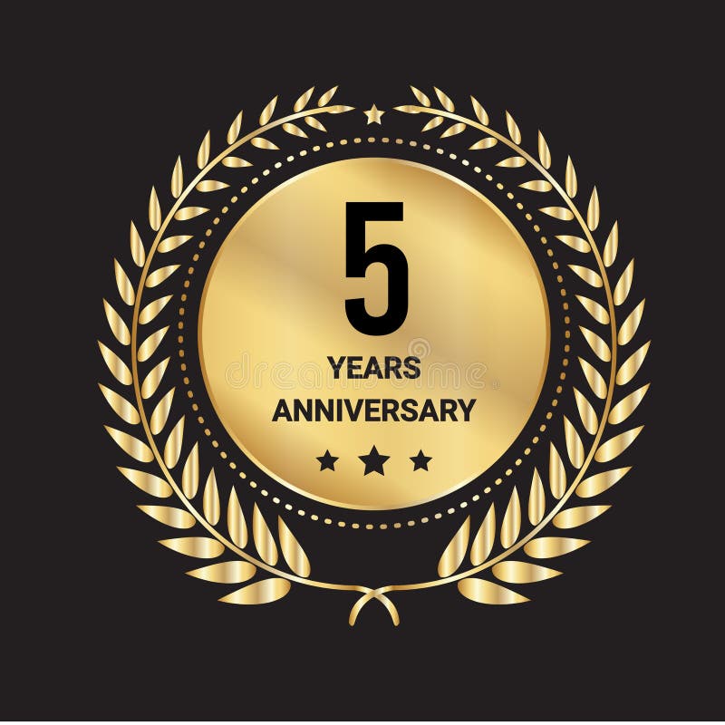 5th Years Anniversary Logo, Icon and Vector Design. 5 Years Anniversary ...