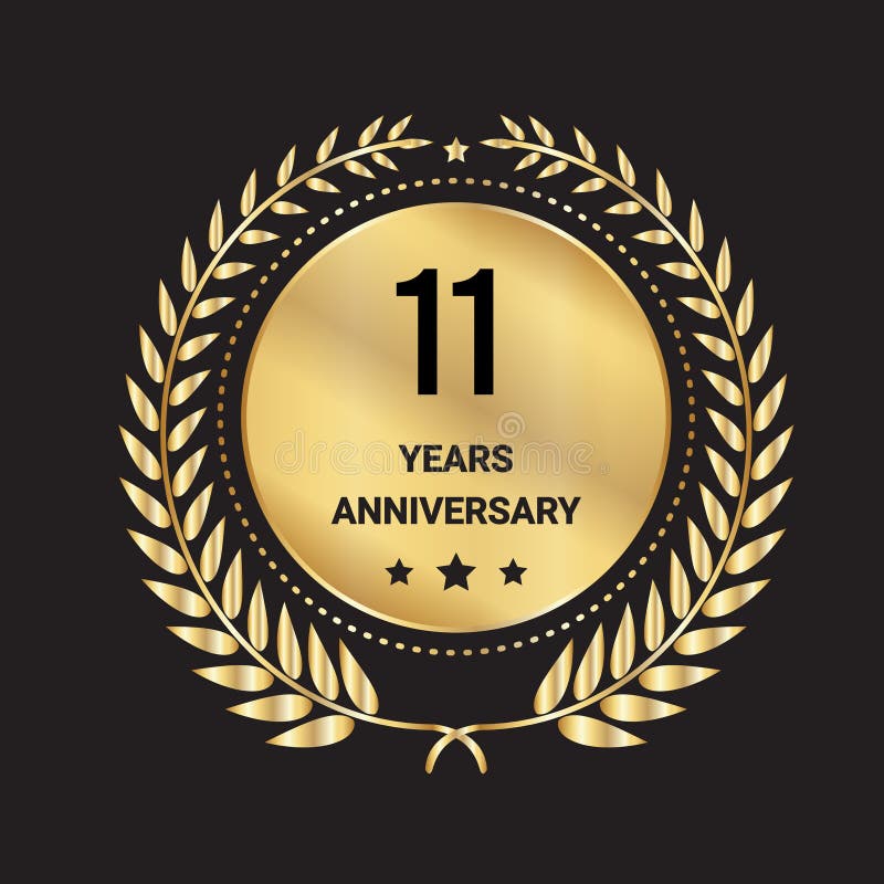 11th Years Anniversary Logo, Icon and Vector Design. 11 Years ...